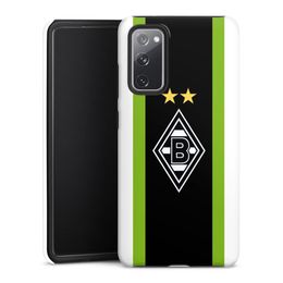 DeinDesign Galaxy S20 FE 5G Handy Panzer Handyh&uuml;lle robuste Outdoor H&uuml;lle Schutzh&uuml;lle gl&auml;nzend Logo Borussia M&ouml;nchengladbach Gladbach Tough Case