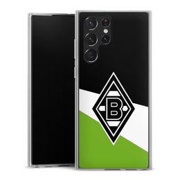 DeinDesign Galaxy S22 Ultra Handy Silikon H&uuml;lle Case transparent Handyh&uuml;lle Borussia M&ouml;nchengladbach Official Licensed Product Gladbach Silikon Case