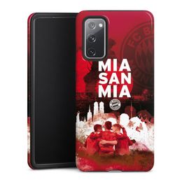 DeinDesign Galaxy S20 FE 5G Handy Panzer Handyh&uuml;lle robuste Outdoor H&uuml;lle Schutzh&uuml;lle gl&auml;nzend Mia San Mia Fcb Fc Bayern M&uuml;nchen Tough Case