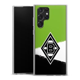 DeinDesign Galaxy S22 Ultra Handy Silikon H&uuml;lle Case transparent Handyh&uuml;lle Borussia M&ouml;nchengladbach Bmg Official Licensed Product Silikon Case