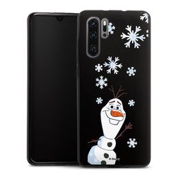DeinDesign Huawei P30 Pro Handy Silikon H&uuml;lle Case schwarz Handyh&uuml;lle Disney Frozen 2 Frozen Olaf