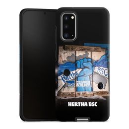 DeinDesign Galaxy S20 Handy Panzer Handyh&uuml;lle robuste Outdoor H&uuml;lle Schutzh&uuml;lle matt Hertha Bsc Wall Official Licensed Product Tough Case