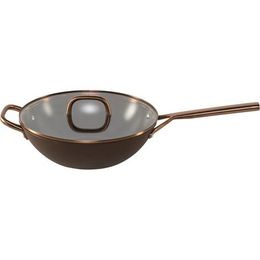 Zwilling Milano Wok mit Glasdeckel 30 cm, Braun
