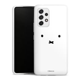 DeinDesign Galaxy A53 5G Handy Silikon H&uuml;lle Case wei&szlig; Handyh&uuml;lle Dick Bruna Rabbit Miffy Silikon Case