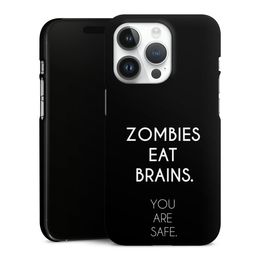 DeinDesign iPhone 14 Pro Handy Premium Case Smartphone Handyh&uuml;lle Schutzh&uuml;lle matt Statement Funny Zombie Premium Case
