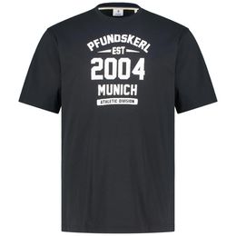 Herren Gro&szlig;e Gr&ouml;&szlig;en | Pfundskerl T-Shirt mit Print Farbe schwarz Gr&ouml;&szlig;e: 4XL