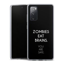 DeinDesign Galaxy S20 FE 5G Handy Silikon H&uuml;lle Case transparent Handyh&uuml;lle Zombie Statement Funny Silikon Case