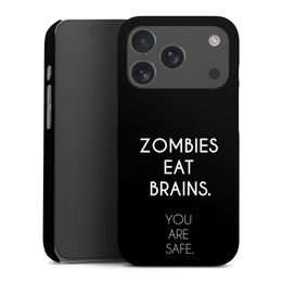 DeinDesign iPhone 17 Pro Handy Premium Case Smartphone Handyh&uuml;lle Schutzh&uuml;lle matt Statement Funny Zombie Premium Case
