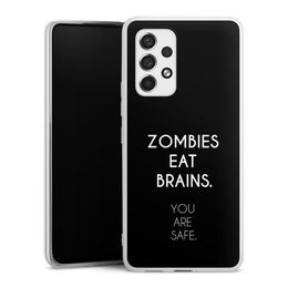 DeinDesign Galaxy A53 5G Handy Silikon H&uuml;lle Case transparent Handyh&uuml;lle Zombie Statement Funny Silikon Case