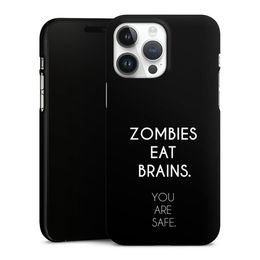DeinDesign iPhone 14 Pro Max Handy Premium Case Smartphone Handyh&uuml;lle Schutzh&uuml;lle matt Statement Funny Zombie Premium Case