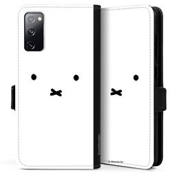 DeinDesign Galaxy S20 Handy Klapph&uuml;lle Handyh&uuml;lle aus Kunst Leder schwarz Flip Case Miffy Rabbit Dick Bruna Sideflip mit Lasche