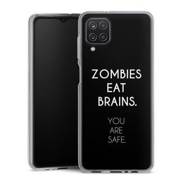 DeinDesign Galaxy A12 Handy Silikon H&uuml;lle Case transparent Handyh&uuml;lle Funny Zombie Statement Silikon Case