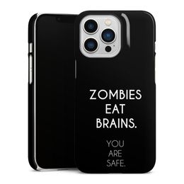 DeinDesign iPhone 13 Pro Handy Premium Case Smartphone Handyh&uuml;lle Schutzh&uuml;lle gl&auml;nzend Statement Funny Zombie Premium Case