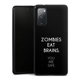 DeinDesign Galaxy S20 FE 5G Handy Silikon H&uuml;lle Case schwarz Handyh&uuml;lle Zombie Statement Funny