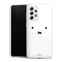 DeinDesign Galaxy A33 5G Handy Silikon H&uuml;lle Case wei&szlig; Handyh&uuml;lle Dick Bruna Rabbit Miffy Silikon Case