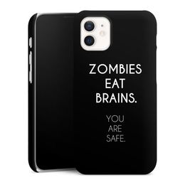 DeinDesign iPhone 12 mini Handy Premium Case Smartphone Handyh&uuml;lle Schutzh&uuml;lle matt Statement Funny Zombie Premium Case