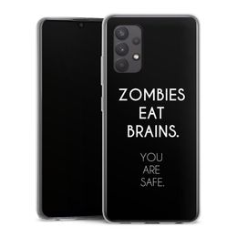 DeinDesign Galaxy A32 4G Handy Silikon H&uuml;lle Case transparent Handyh&uuml;lle Statement Funny Zombie Silikon Case