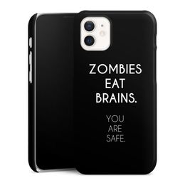 DeinDesign iPhone 12 mini Handy Premium Case Smartphone Handyh&uuml;lle Schutzh&uuml;lle gl&auml;nzend Statement Funny Zombie Premium Case
