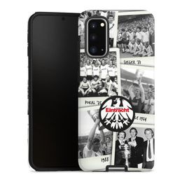 DeinDesign Galaxy S20 Handy Panzer Handyh&uuml;lle robuste Outdoor H&uuml;lle Schutzh&uuml;lle matt Official Licensed Product Retro Eintracht Frankfurt Tough Case
