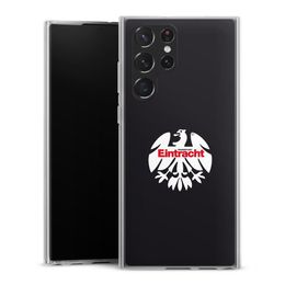 DeinDesign Galaxy S22 Ultra Handy Silikon H&uuml;lle Case transparent Handyh&uuml;lle Eagle Retro Logo Silikon Case