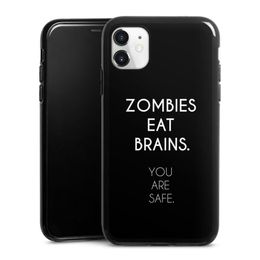 DeinDesign iPhone 11 Handy Silikon H&uuml;lle Case schwarz Handyh&uuml;lle Zombie Statement Funny