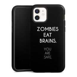 DeinDesign iPhone 12 mini Handy Panzer Handyh&uuml;lle robuste Outdoor H&uuml;lle Schutzh&uuml;lle gl&auml;nzend Statement Funny Zombie Tough Case