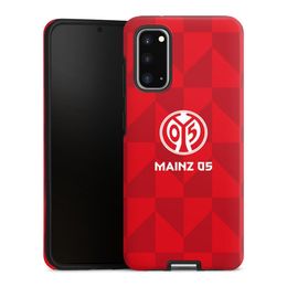 DeinDesign Galaxy S20 Handy Panzer Handyh&uuml;lle robuste Outdoor H&uuml;lle Schutzh&uuml;lle matt Mainz 05 Merchandise Official Licensed Product Tough Case