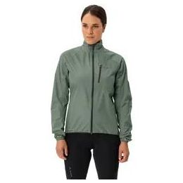 Fahrradjacke Vaude "WOMEN'S DROP JACKET III", Damen, Gr. 42, gr&uuml;n (agave), Obermaterial: 100% Polyester, Jacken Fahrradjacke, sportlicher Stil, wasserdicht mit 10000 mm Wassers&auml;ule, atmungsaktiv
