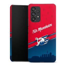 DeinDesign Galaxy A53 5G Handy Premium Case Smartphone Handyh&uuml;lle Schutzh&uuml;lle matt Adler Mannheim Sports Logo Premium Case