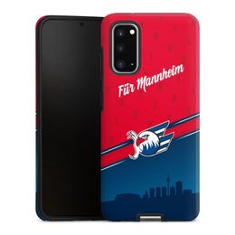 DeinDesign Galaxy S20 Handy Panzer Handyh&uuml;lle robuste Outdoor H&uuml;lle Schutzh&uuml;lle matt Sports Logo Adler Mannheim Tough Case