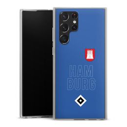 DeinDesign Galaxy S22 Ultra Handy Silikon H&uuml;lle Case transparent Handyh&uuml;lle Official Licensed Product Hamburg Hamburger Sv Silikon Case