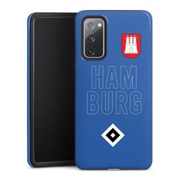 DeinDesign Galaxy S20 FE 5G Handy Panzer Handyh&uuml;lle robuste Outdoor H&uuml;lle Schutzh&uuml;lle gl&auml;nzend Official Licensed Product Hamburg Hamburger Sv Tough Case