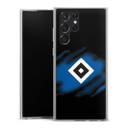 DeinDesign Galaxy S22 Ultra Handy Silikon H&uuml;lle Case transparent Handyh&uuml;lle Official Licensed Product Hsv Hamburger Sv Silikon Case