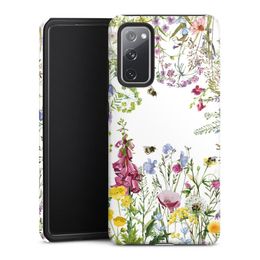 DeinDesign Galaxy S20 FE 5G Handy Panzer Handyh&uuml;lle robuste Outdoor H&uuml;lle Schutzh&uuml;lle gl&auml;nzend Meadow Nature Flowers Tough Case