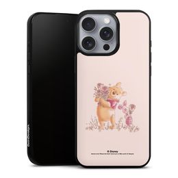 DeinDesign iPhone 16 Pro Max Handy Slim Case extra d&uuml;nn Silikon Handyh&uuml;lle schwarz H&uuml;lle Official Licensed Product Winnie The Pooh Piglet Disney Silikon Slim 
