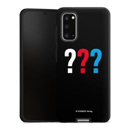 DeinDesign Galaxy S20 Handy Panzer Handyh&uuml;lle robuste Outdoor H&uuml;lle Schutzh&uuml;lle matt Logo Die Drei ??? Official Licensed Product Tough Case