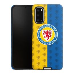 DeinDesign Galaxy S20 Handy Panzer Handyh&uuml;lle robuste Outdoor H&uuml;lle Schutzh&uuml;lle matt Logo Eintracht Braunschweig Official Licensed Product Tough Case
