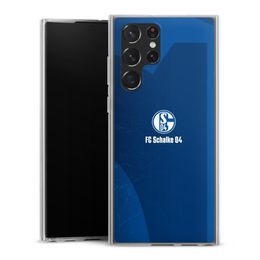 DeinDesign Galaxy S22 Ultra Handy Silikon H&uuml;lle Case transparent Handyh&uuml;lle Official Licensed Product Bundesliga Fc Schalke 04 Silikon Case