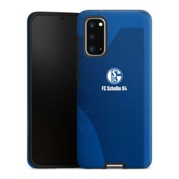 DeinDesign Galaxy S20 Handy Panzer Handyh&uuml;lle robuste Outdoor H&uuml;lle Schutzh&uuml;lle matt Bundesliga Official Licensed Product Fc Schalke 04 Tough Case