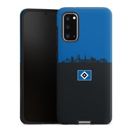 DeinDesign Galaxy S20 Handy Panzer Handyh&uuml;lle robuste Outdoor H&uuml;lle Schutzh&uuml;lle matt Hamburg Hsv Skyline Tough Case