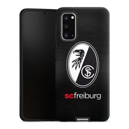 DeinDesign Galaxy S20 Handy Panzer Handyh&uuml;lle robuste Outdoor H&uuml;lle Schutzh&uuml;lle matt Scratch Official Licensed Product Sc Freiburg Tough Case