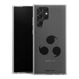 DeinDesign Galaxy S22 Ultra Handy Silikon H&uuml;lle Case transparent Handyh&uuml;lle Jutsu Naruto Shippuden Sharingan Silikon Case