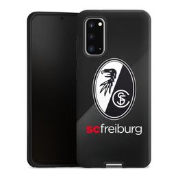 DeinDesign Galaxy S20 Handy Panzer Handyh&uuml;lle robuste Outdoor H&uuml;lle Schutzh&uuml;lle matt Sc Freiburg Lettering Logo Tough Case