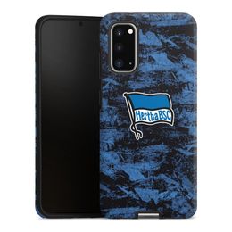 DeinDesign Galaxy S20 Handy Panzer Handyh&uuml;lle robuste Outdoor H&uuml;lle Schutzh&uuml;lle matt Flag Hertha Bsc Logo Tough Case