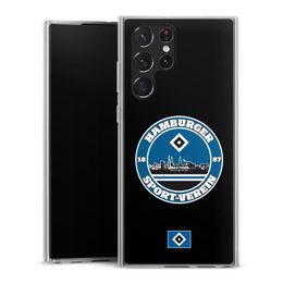DeinDesign Galaxy S22 Ultra Handy Silikon H&uuml;lle Case transparent Handyh&uuml;lle Hsv Logo Hamburger Sv Silikon Case