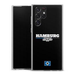 DeinDesign Galaxy S22 Ultra Handy Silikon H&uuml;lle Case transparent Handyh&uuml;lle Hamburg Official Licensed Product Hsv Silikon Case