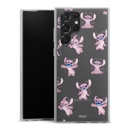 DeinDesign Galaxy S22 Ultra Handy Silikon H&uuml;lle Case transparent Handyh&uuml;lle Lilo & Stitch Angel Disney Silikon Case