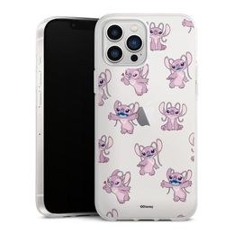DeinDesign iPhone 13 Pro Max Handy Silikon H&uuml;lle Case transparent Handyh&uuml;lle Lilo & Stitch Angel Disney Silikon Case