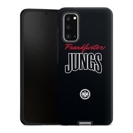 DeinDesign Galaxy S20 Handy Panzer Handyh&uuml;lle robuste Outdoor H&uuml;lle Schutzh&uuml;lle matt Eintracht Frankfurt Sge Official Licensed Product Tough Case