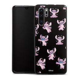 DeinDesign Huawei P30 Pro Handy Silikon H&uuml;lle Case schwarz Handyh&uuml;lle Lilo & Stitch Angel Disney